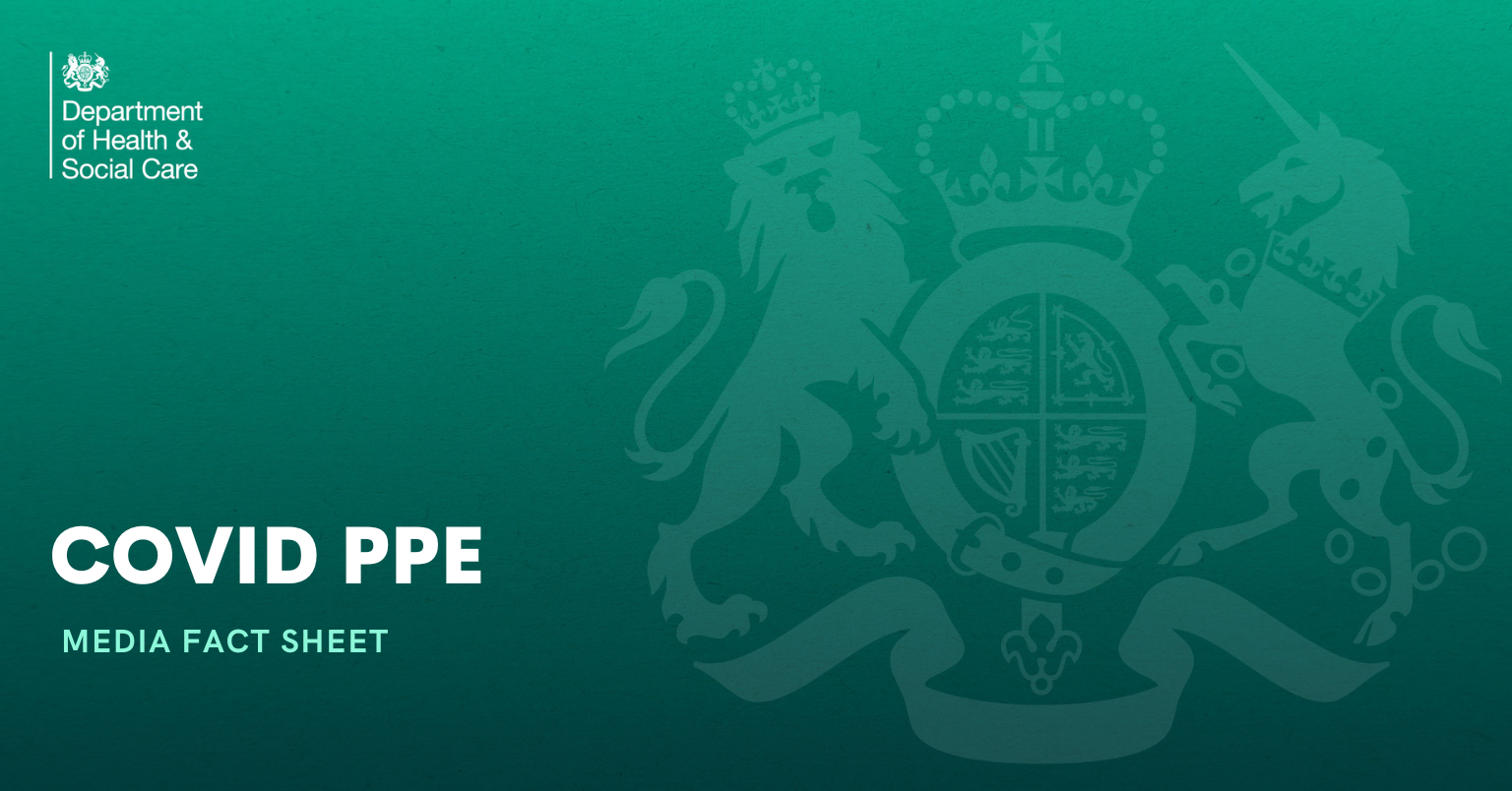 COVID PPE – media fact sheet – Department of Health and Social Care ...