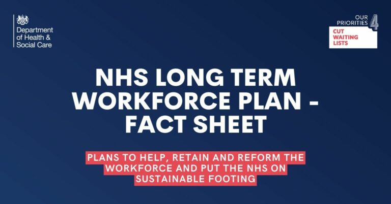 NHS Long Term Workforce Plan fact sheet – Department of Health and ...