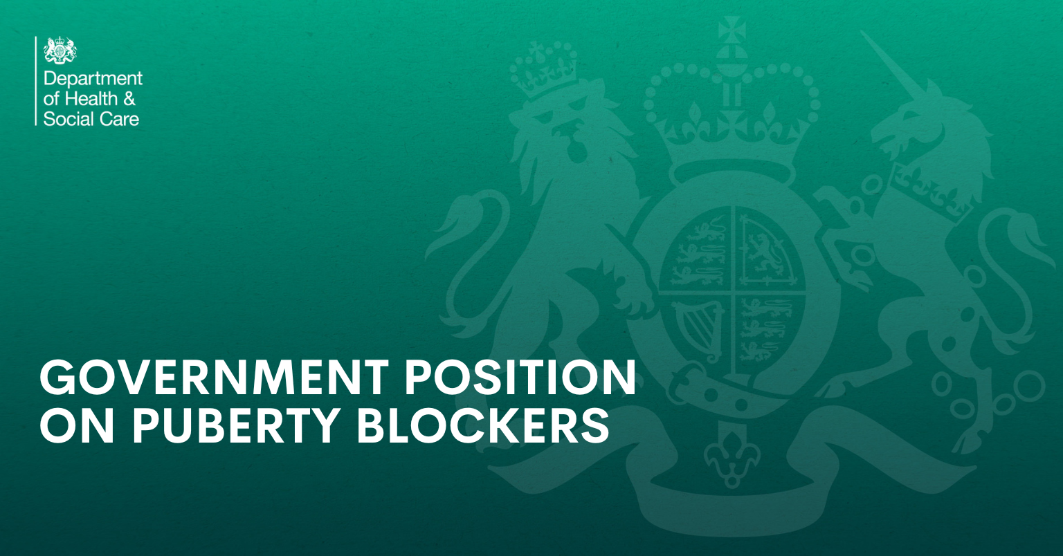DHSC’s position on puberty blockers – Department of Health and Social Care Media Centre